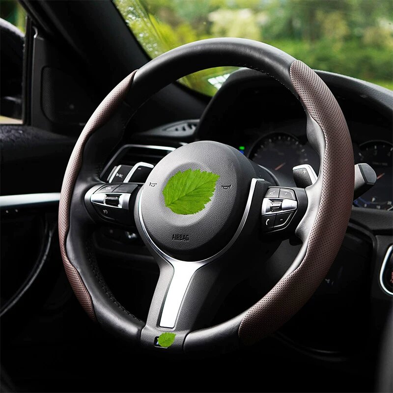 Высококачественный чехол на руль из кожи наппа, новая модель 2025 года, подходит для всех сезонов, нескользящий,