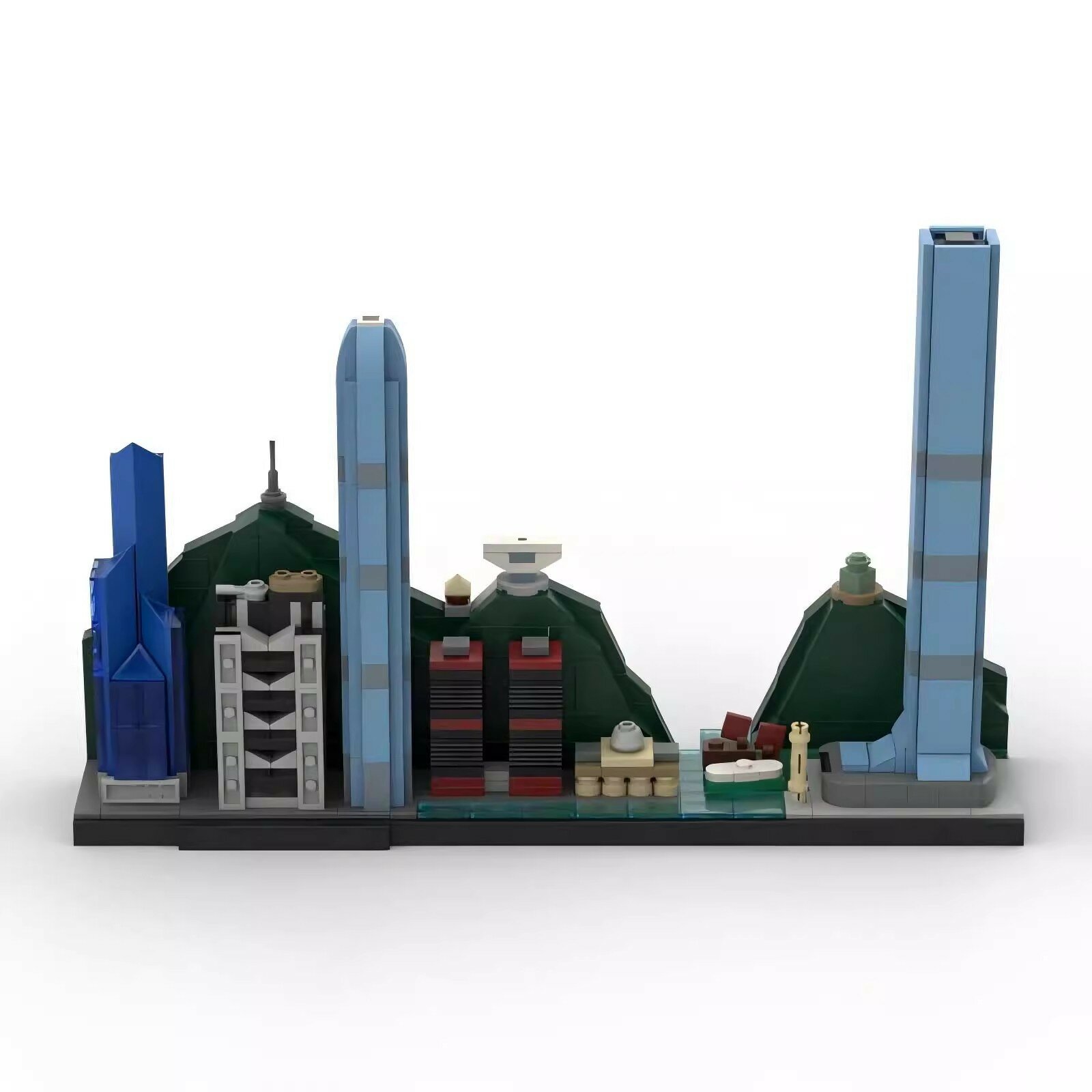 MOC Гонконг, здание, уличная сцена, игрушка, хит продаж, собранный набор, модель игрушки