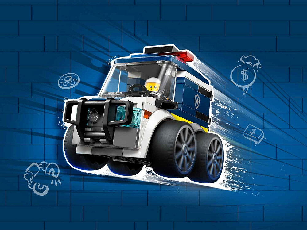 Конструктор LEGO City 60481 Конструктор RIDES: Полицейский грузовик