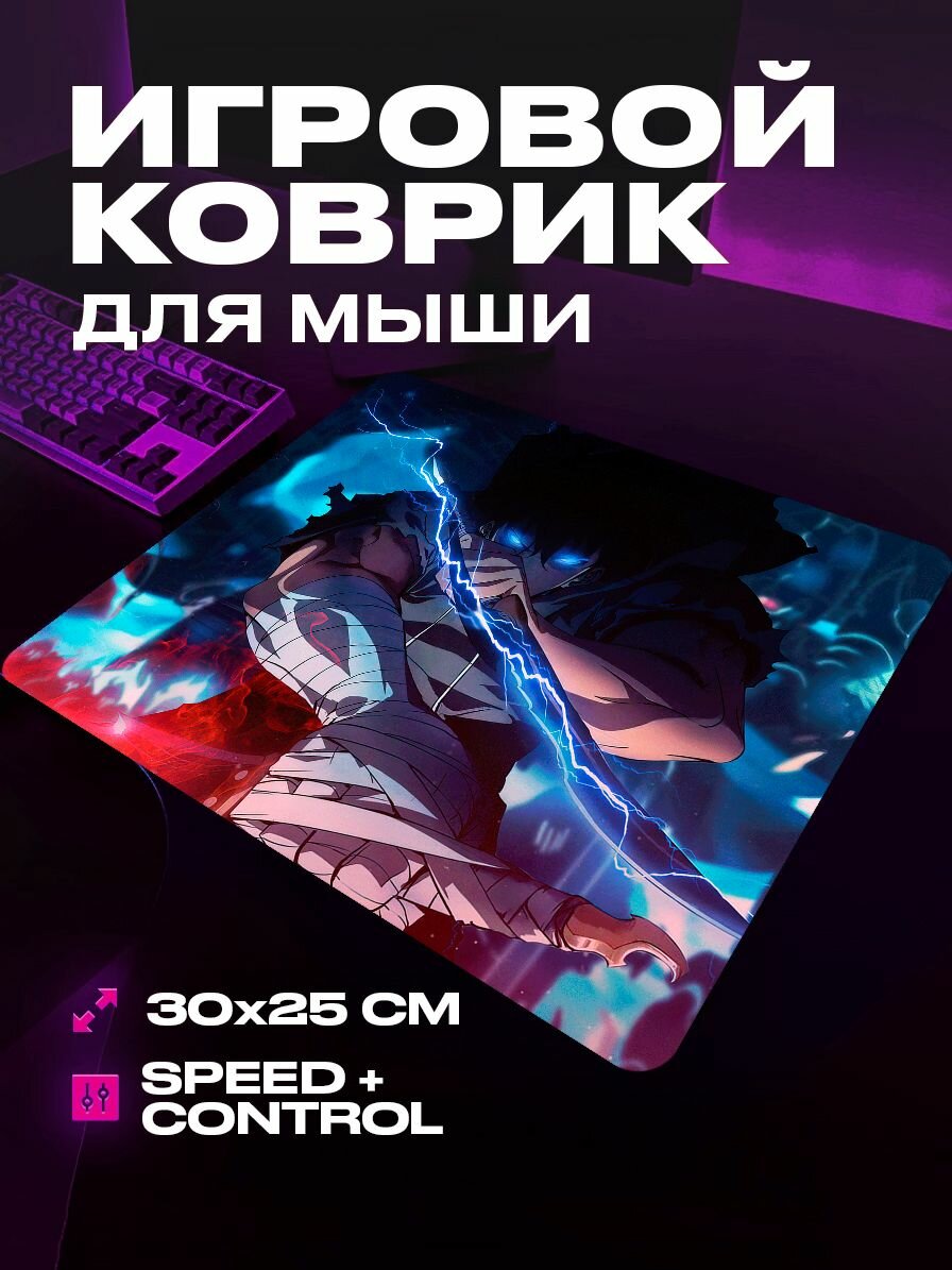 Коврик для мыши игровой Solo leveling 30x25 см ProSleeves