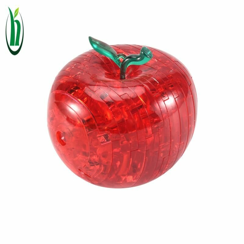 (F Z Q Y) 3D Кристалл Пазл - Красное Яблоко