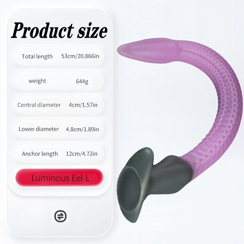 Длинная щупальце, Анальная пробка, фаллоимитатор-монстр, проникновение, анальный вагинальный стимулятор, расширитель ануса, женский и мужской массажер, товары для взрослых