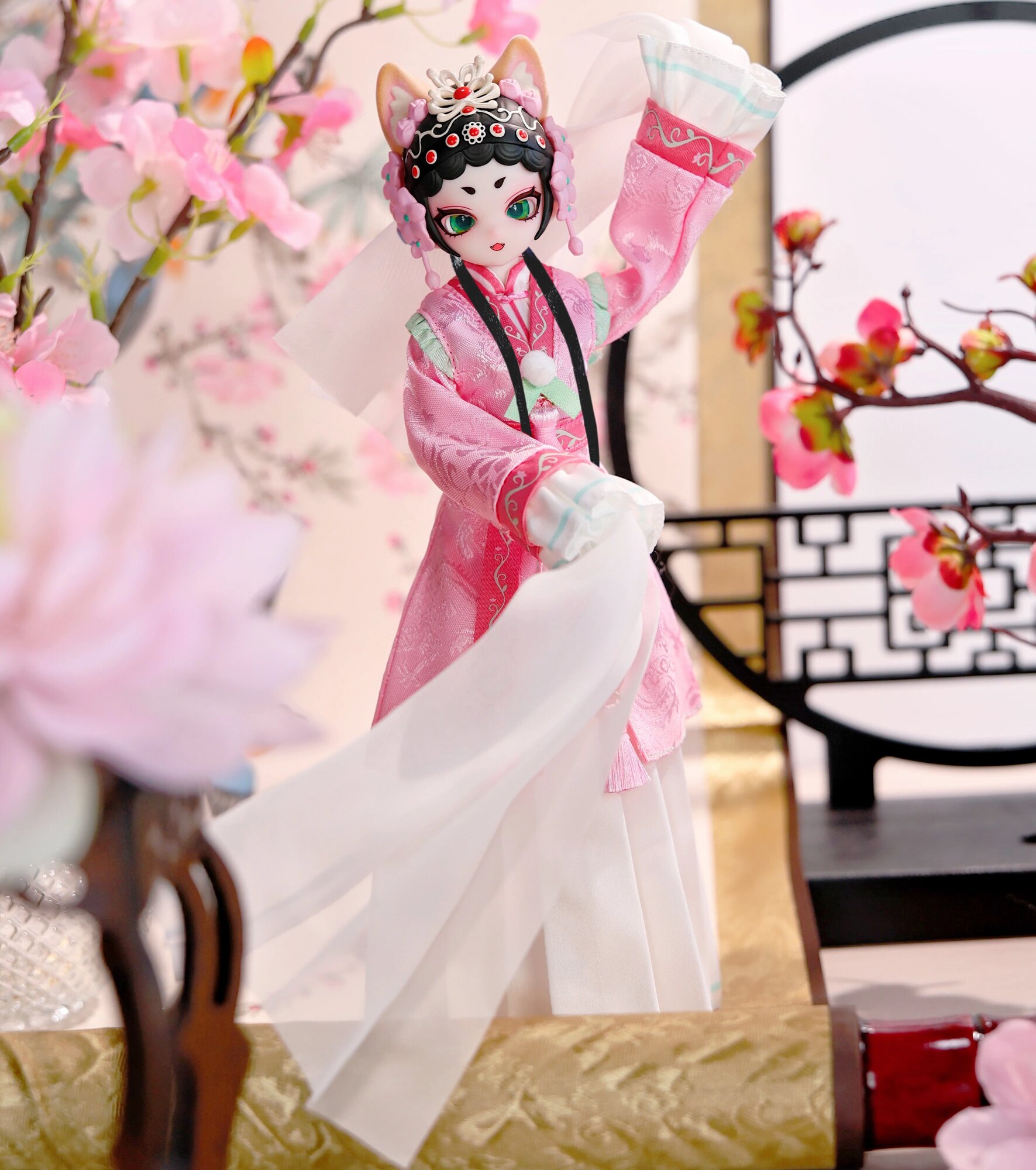 JUMPCOSMOS Peking Opera Dream Series 1/6 BJD Blind Box Doll Розовый, Open-Qiu Li