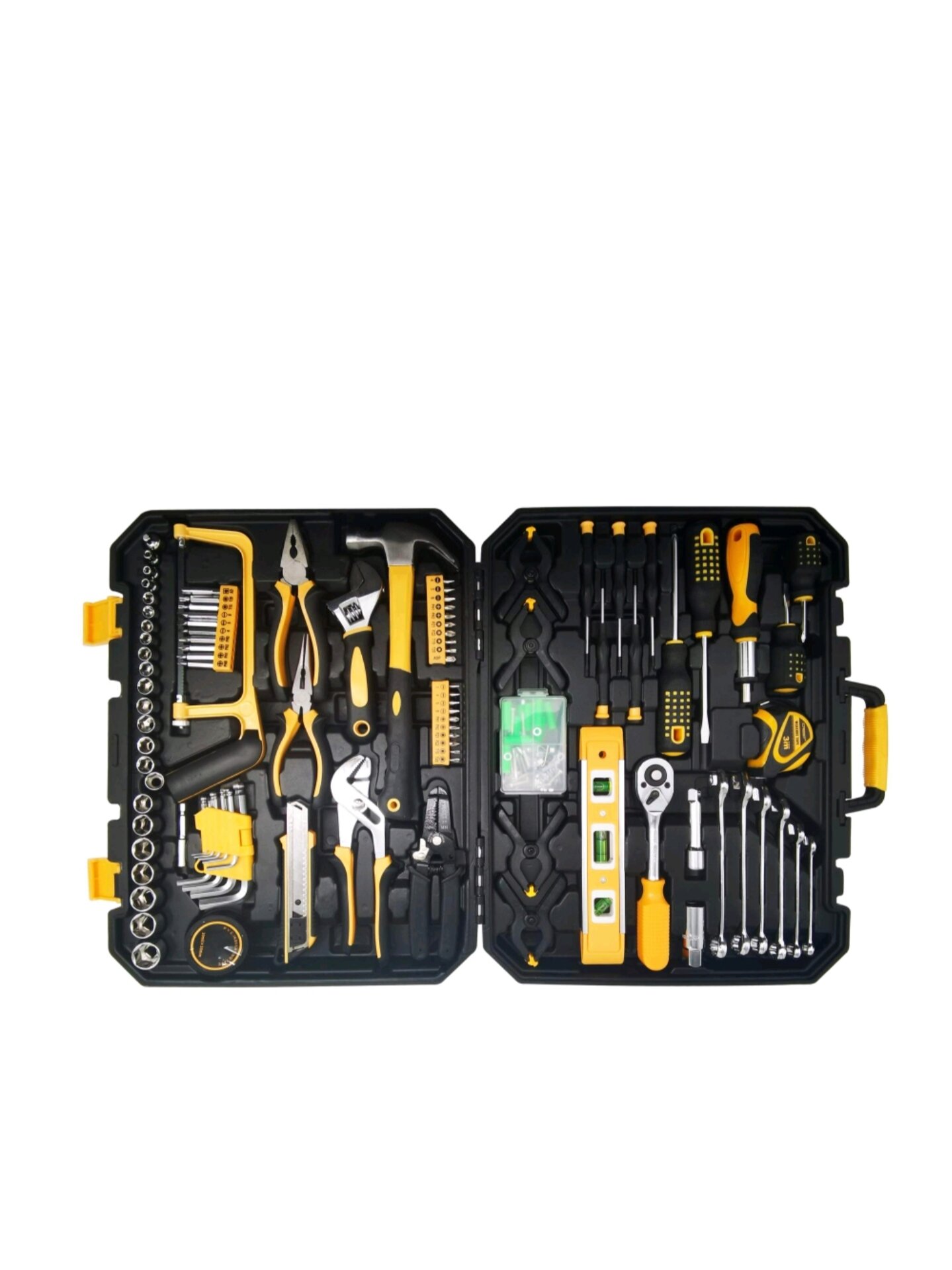 Набор инструментов для дома и автомобиля 168 предметов / универсальный /