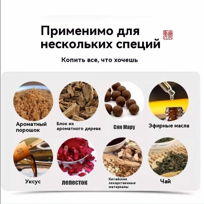 Электронный кадильница с цифровым дисплеем и таймером для благовоний и ладана, синий — фото 1