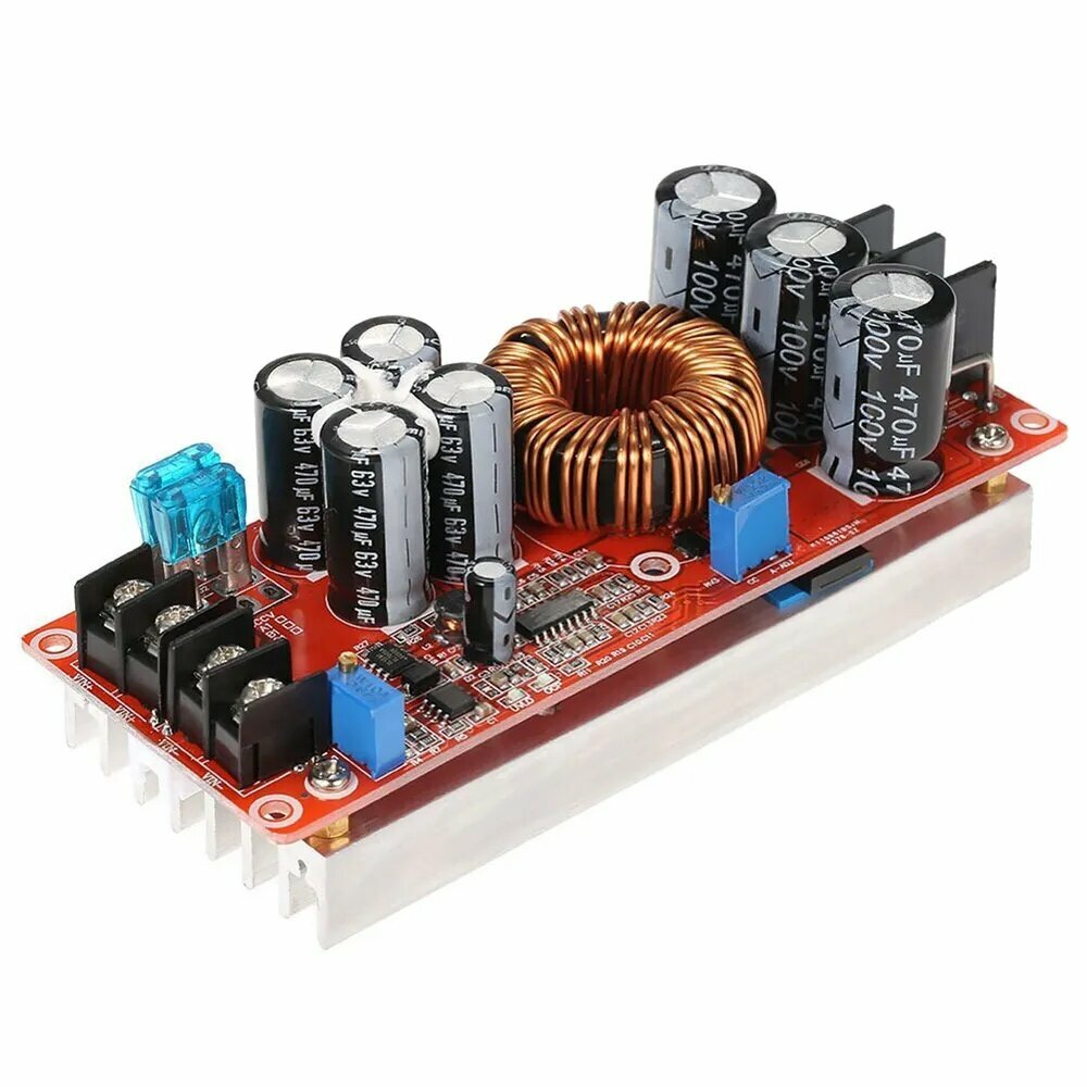 1200W 20A DC Converter Boost Автомобильный повышающий модуль питания Регулируемый преобразователь напряжения 8-60V в 12-83V