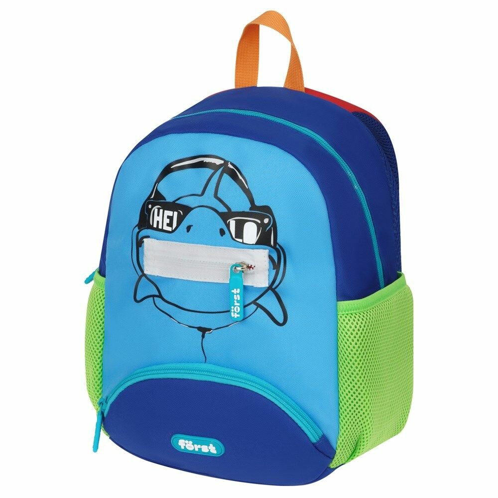Рюкзак F rst F-Kids "Shark" 30*23*13см, 1 отделение, 3 кармана, уплотненная спинка