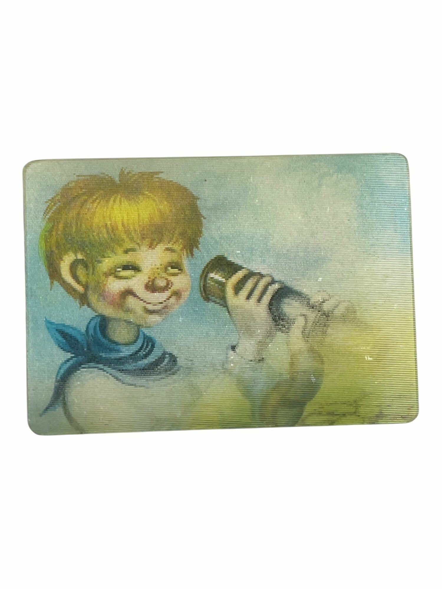 Советский винтажный переливающийся календарь, советская мультипликация, сделано в СССР