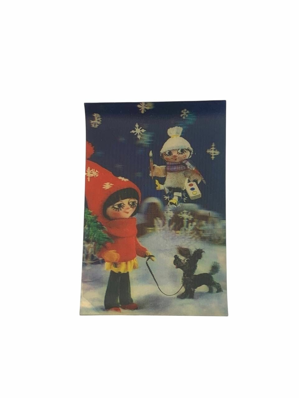 Советский винтажный карманный календарь. Стереофото. Сделано в СССР