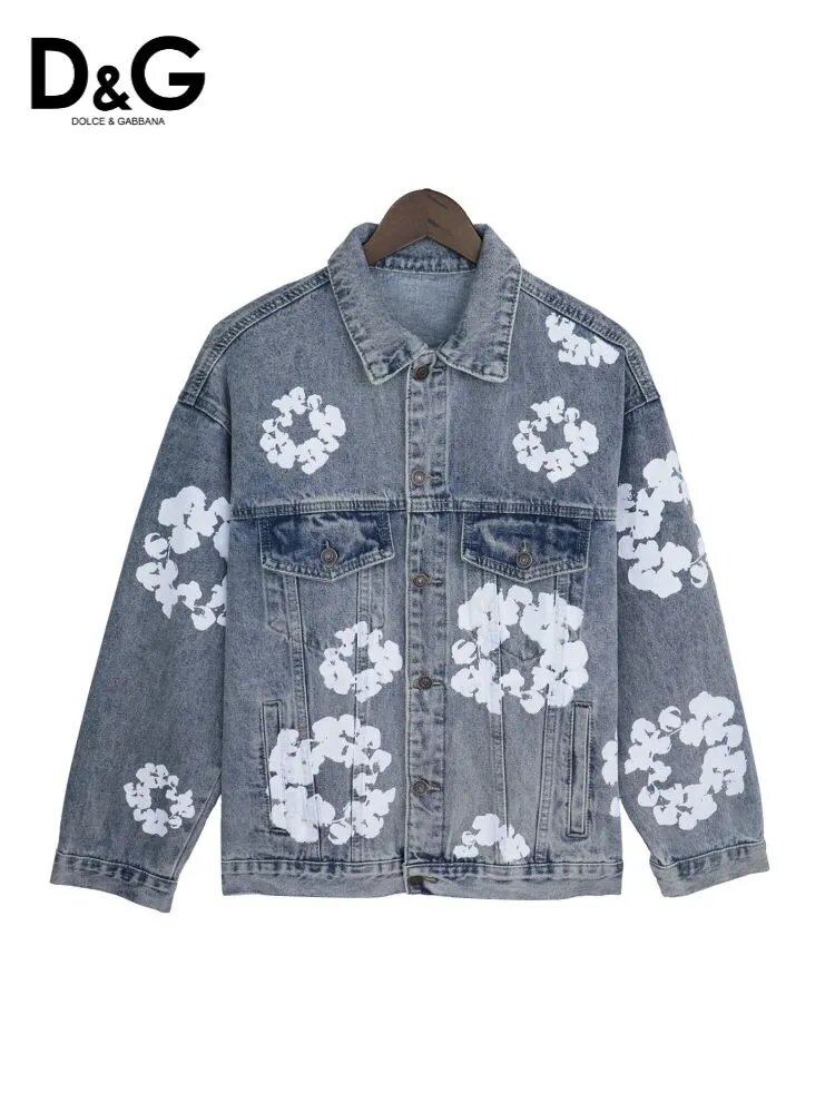 Куртка Dolce&Gabbana Джинсовые косухи, винтажные + грубый пошив