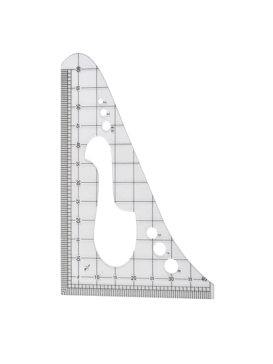 Лекало портновское угловое D5132 16х10,5 см