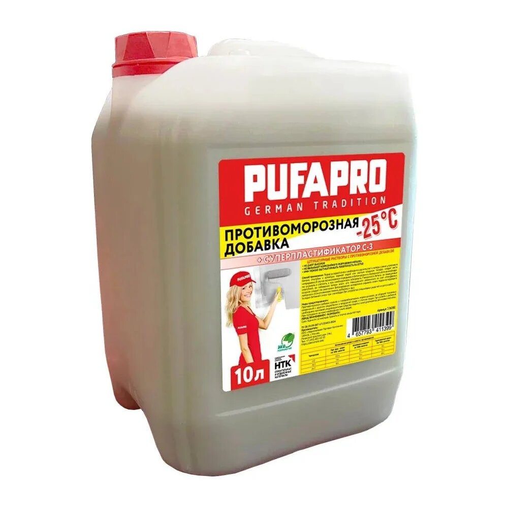 Противоморозная добавка PUFAPRO с пластификатором С‑3, формула для бетонных смесей, защита при температуре