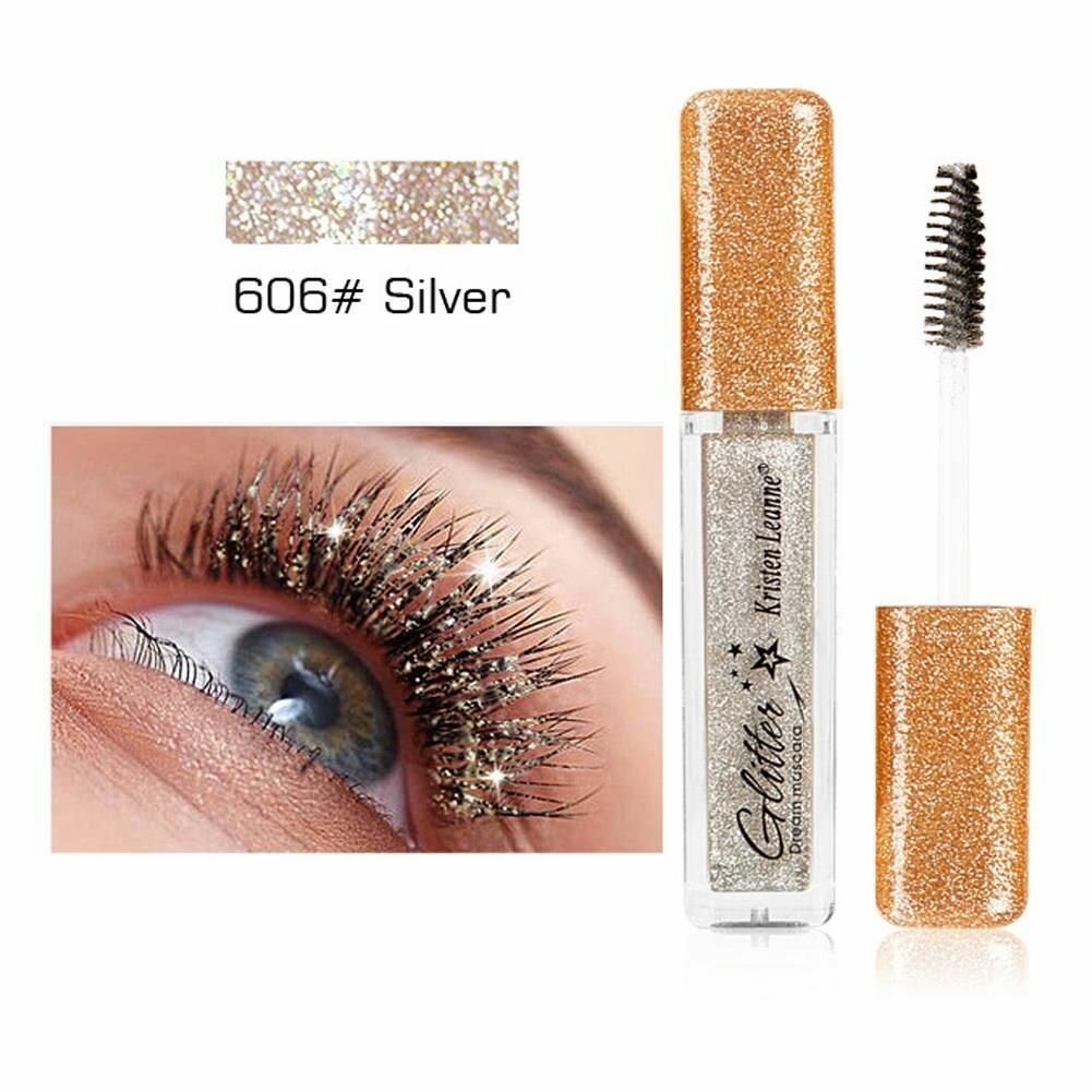 Корейская модная тушь с блестящими бриллиантами, макияж