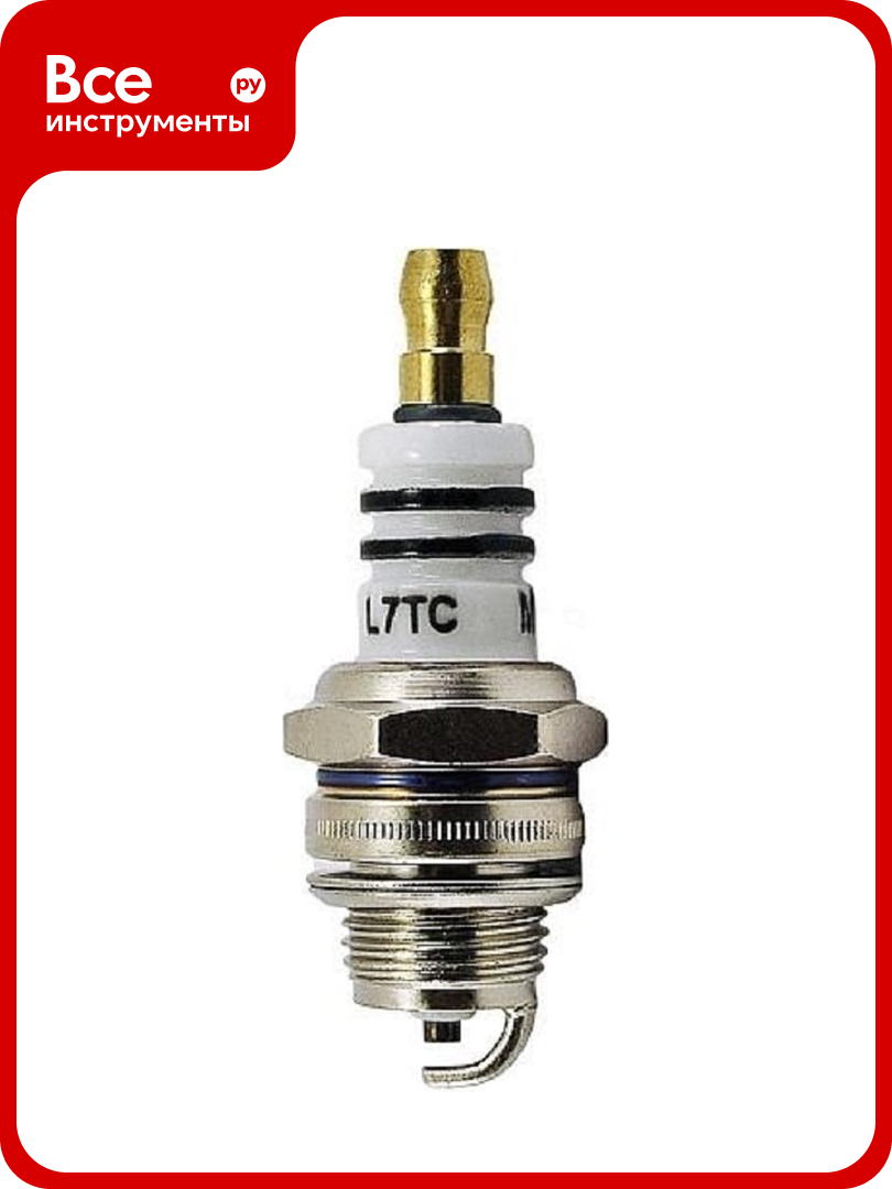 Свеча зажигания L7TC для 2-х тактного двигателя бензопил, триммеров, генераторов