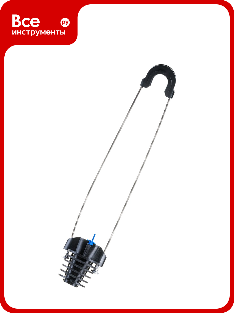 Анкерный зажим NIKOMAX, для кабеля типа "8", диаметр тросса до 5 мм, 2 кН NMF-AL-TCA-P-2