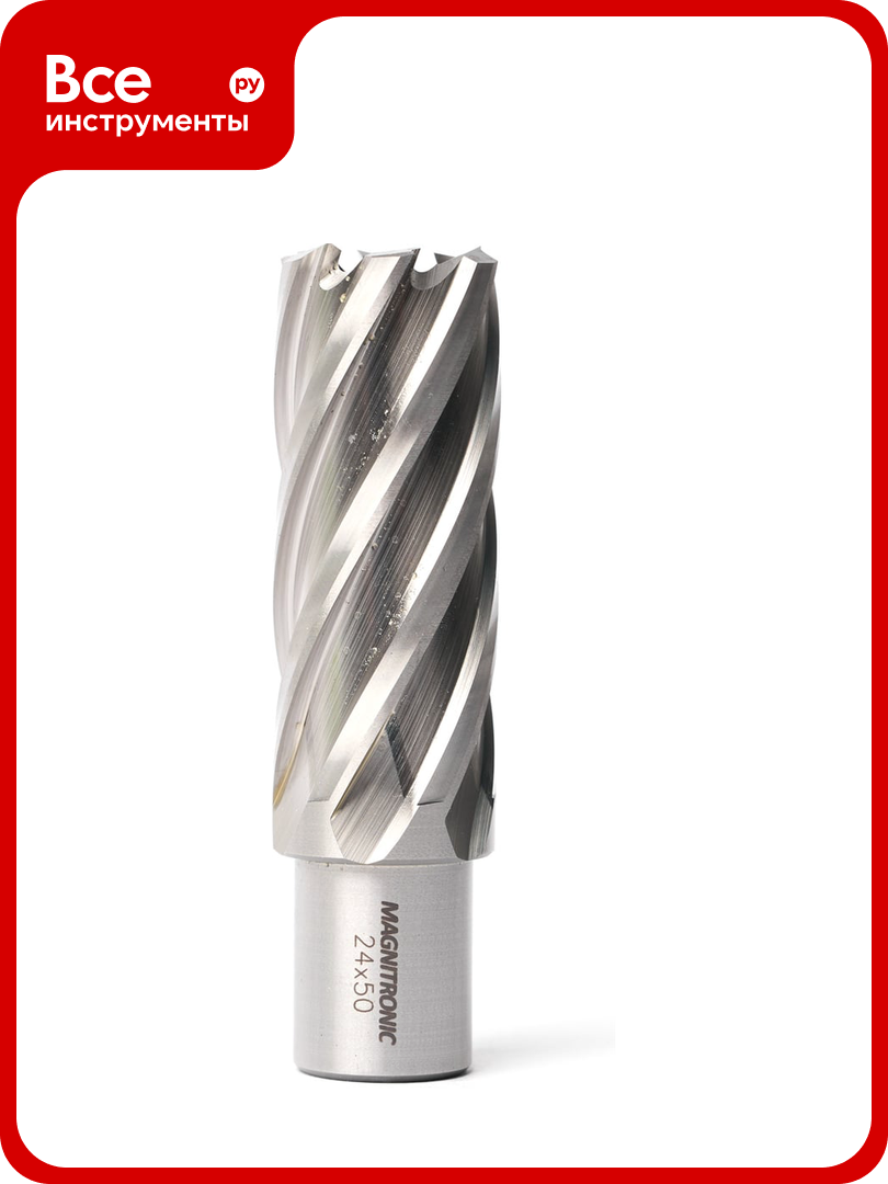 Сверло корончатое Magnitronic HSS (24х50 мм, Weldon19) DNHX40240 DNHX-40240