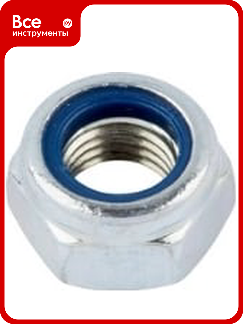 Гайка ОПМ DIN 6924 М5 8 zn 200 шт УТ000074304 из оцинкованной стали со стандартом ГОСТ для правой резьбы