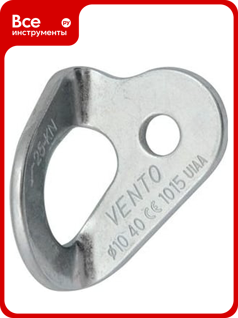Шлямбурное ухо VENTO нержавейка, д.10мм vnt 1191