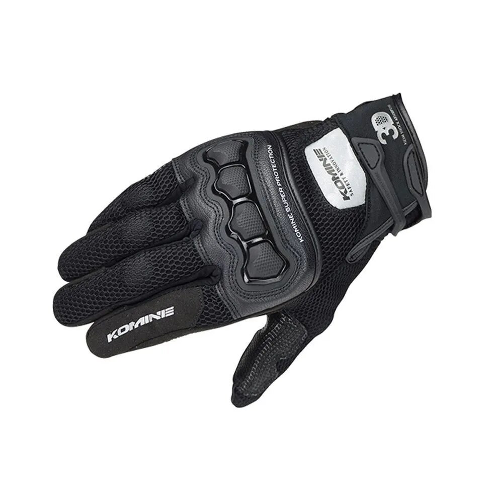 Мотоперчатки Komine GK-215 текстильные, мужские, размер: M, цвет: черный