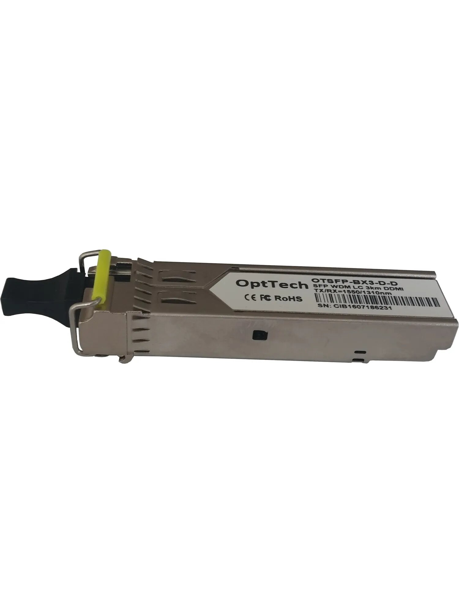 Трансивер OptTech OTSFP-BX3-D-D WDM, TX/RX=1550/1310nm, LC, 3km, DDMI