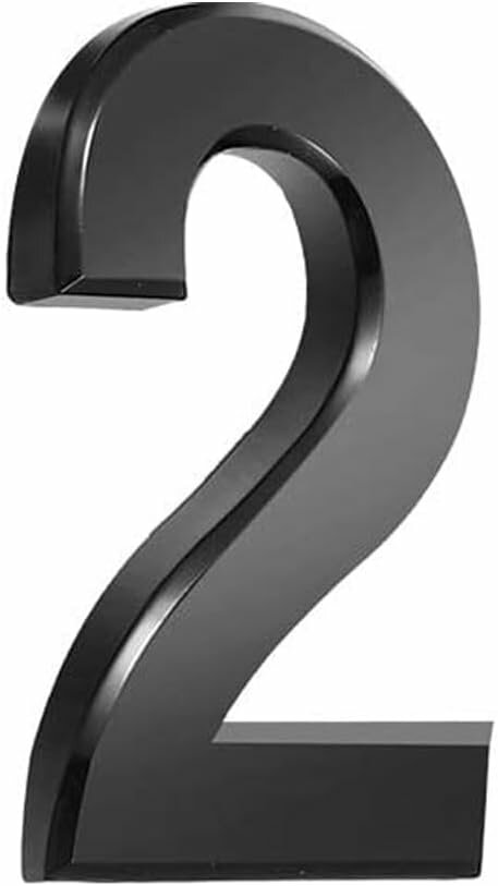 2 Самоклеящийся цифровой номер двери 7cm