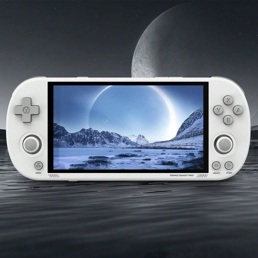 Портативная игровая консоль Trimui smart pro 64 гб, черный, встроенные игры, IPS экран