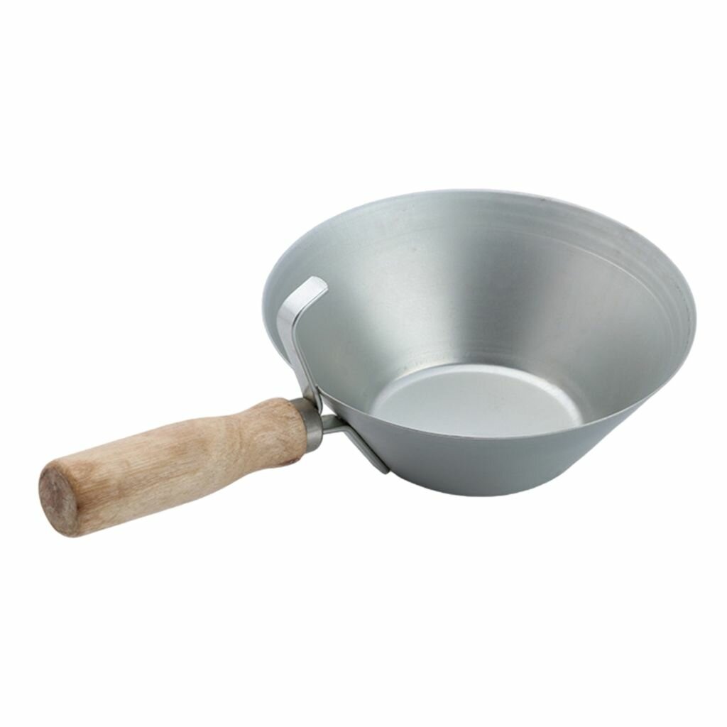 Нержавеющие ковши для штукатурки с деревянной ручкой