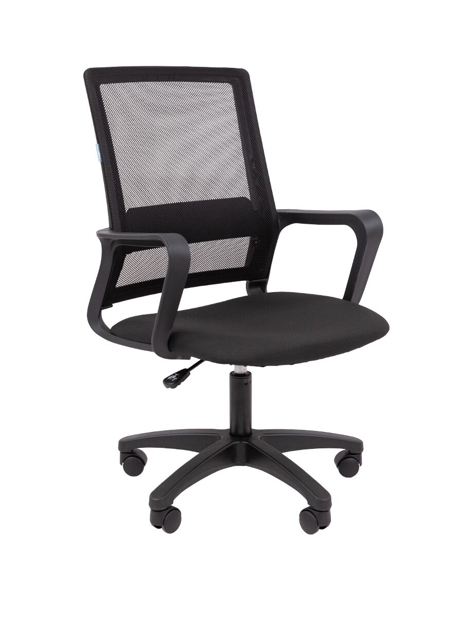 Офисное кресло Chairman 606LT TW-01, черное, на колесах, Россия