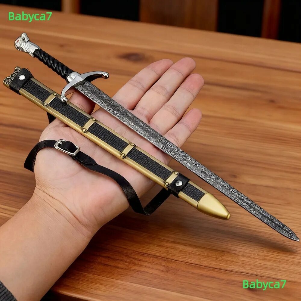 Меч Коготь Джона Сноу, металлическая модель 30 см, Игра престолов С изысканной подарочной коробкой и подставкой