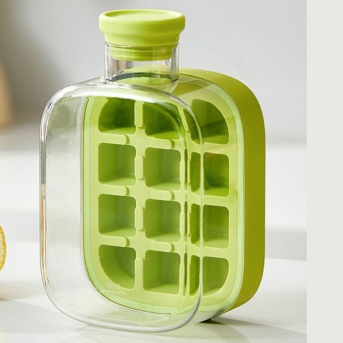 Летняя форма для льда с функцией автоматического высвобождения, наполненная водой, лоток для льда, контейнер для приготовления льда, стакан для напитков, бытовой пищевой стакан 2-в-1.