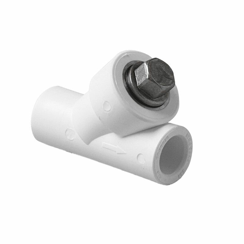 Фильтр PRO AQUA сетчатый, 25 ВВ, косой, полипропиленовый PPR, белый