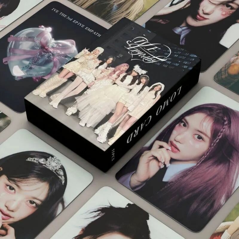 Карточка KPOP IVE SWITCH MINIVE POP UP, WonYoung Фотокарточка, Набор 55 штук к поп карты