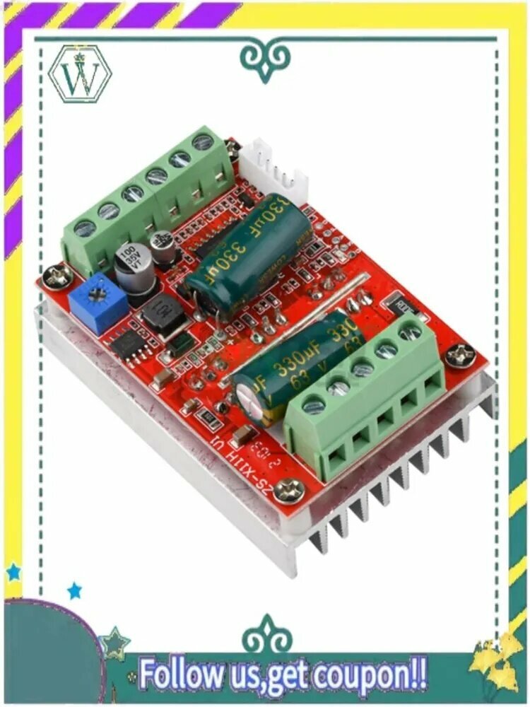 Latest DC 6-60 В 400 Вт BLDC трехфазный бесщеточный контроллер двигателя постоянного тока ШИМ плата управления двигателем Холла 12 48