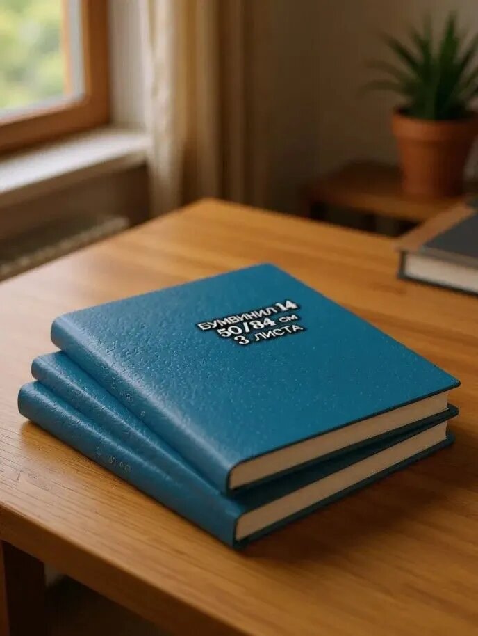 Бумвинил №14 Бирюзовый 50см/84см 3 листа