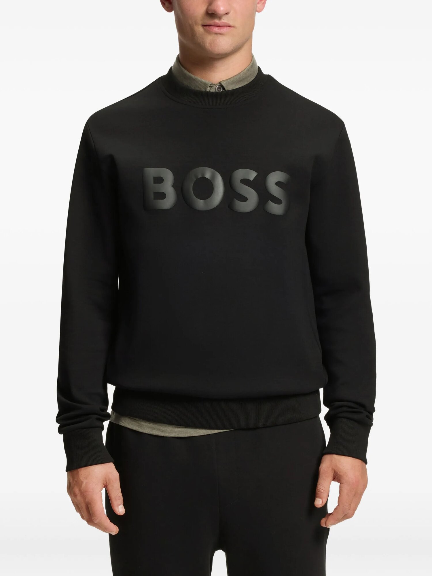 Толстовка BOSS, размер 52, , black/black — фото 1