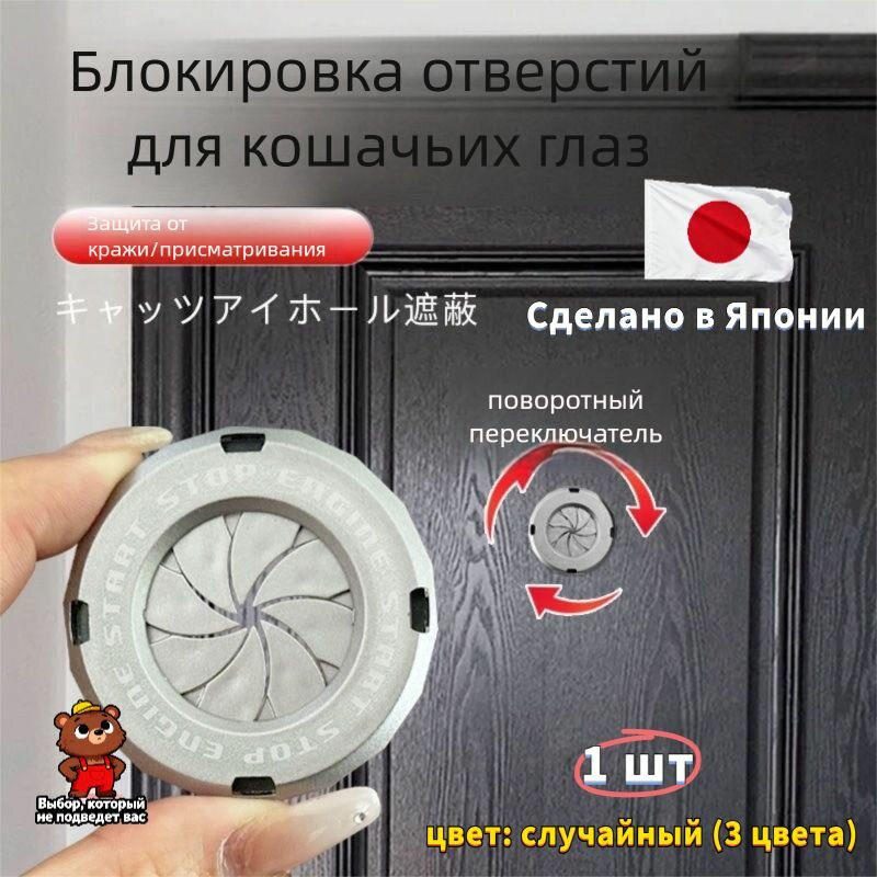 Противовзломная вращающаяся заглушка от подглядывания