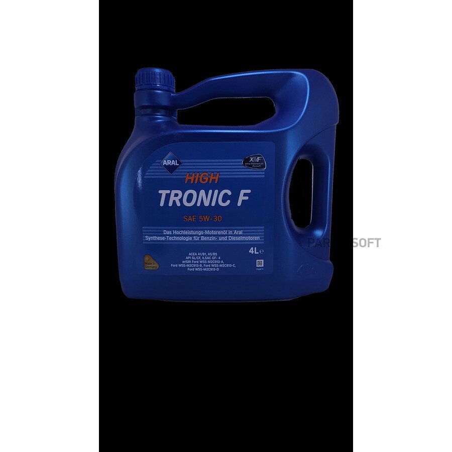 Aral масло High Tronic F 5W-30 (synt) 4л. от официального дистрибьютора, ARAL, артикул 10334