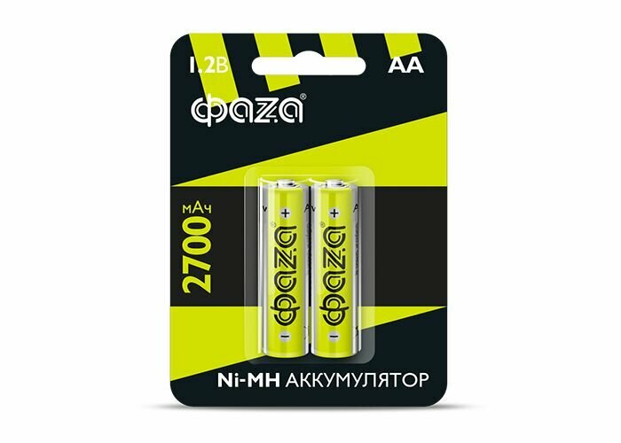 Батарейки аккумуляторные ФАZА 2700mAh NI-MH АА 2шт