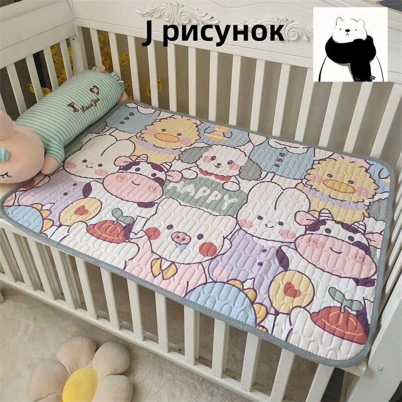 Пеленка текстильная 100 х 120 см, Хлопок, 1 шт, детская, непромокаемая, унисекс