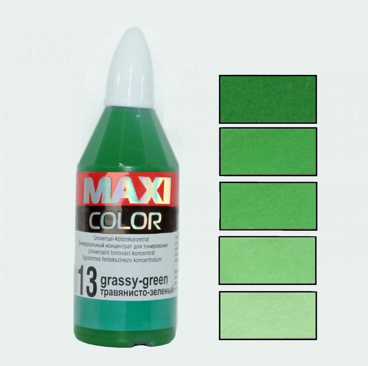 Колер Maxi-color, Универсальный концентрат для тонирования №13 Grassy-green(травянисто-зеленый) 40 мл