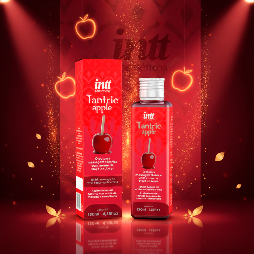 Массажное масло INTT Tantric Apple, для массажа, аромат яблока, 130мл
