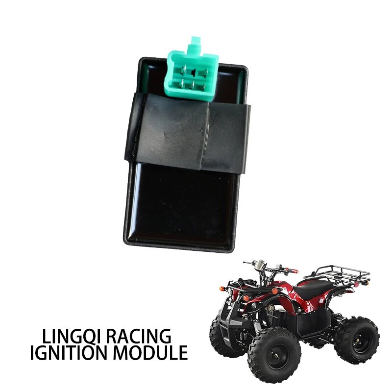 LINGQI AC CDI воспламенитель, высоковольтная катушка зажигания для 110cc, мопеда, скутера, Black1