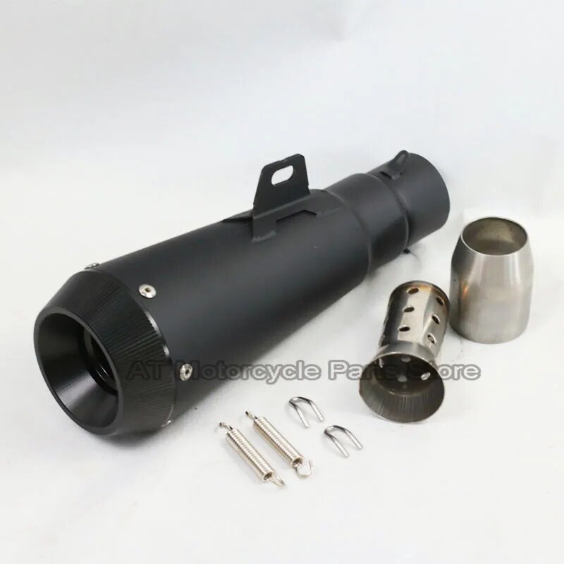 Универсальный Впускной глушитель мотоцикла, 51 мм, выхлопная труба для suzuki gsr 600 Черный, B