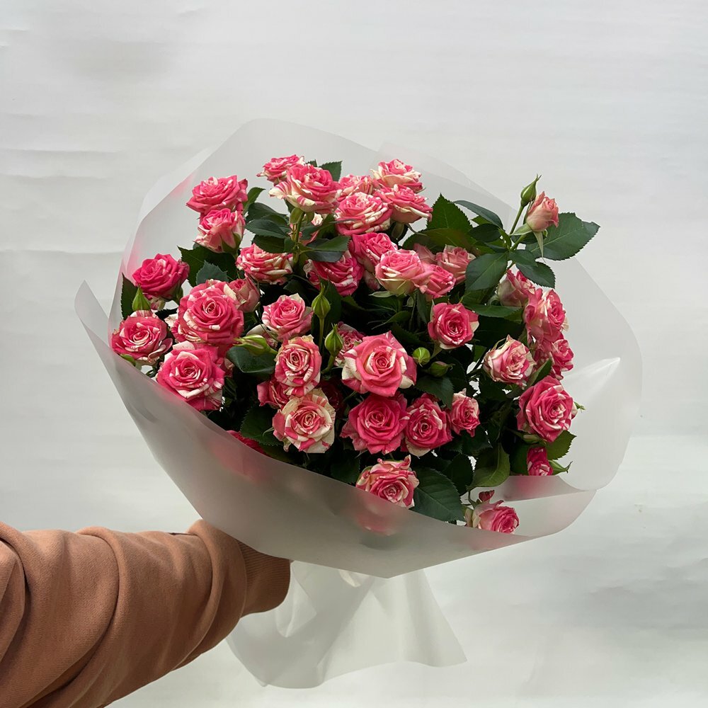 Монобукет 48 - роза кустовая 7