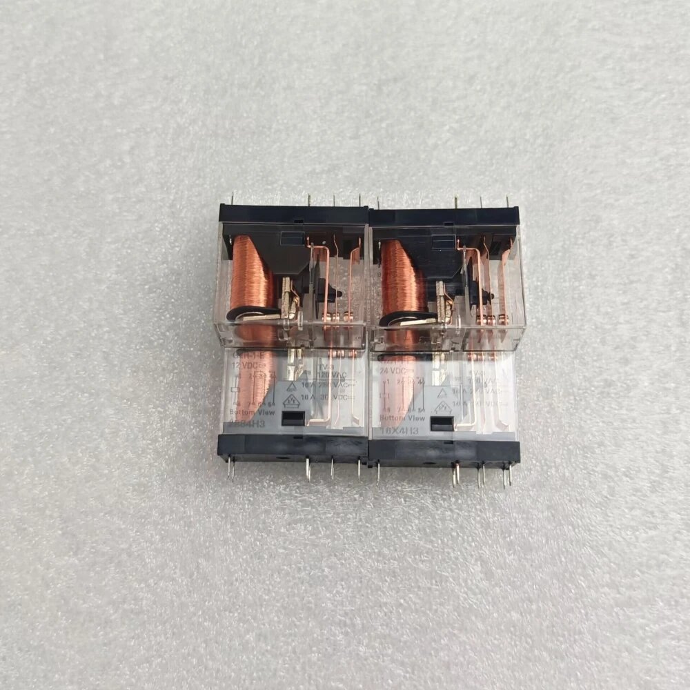 Реле питания FGHGF G2R-1-12VDC 24В 5 контактов 10А и G2R-1-E-12VDC 24В 8 контактов 16А G2R-1-E-12VDC