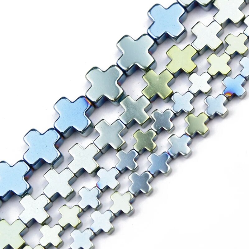 JHNBY Гематит бусины 6/8/10 мм 10mm 38pcs, Green