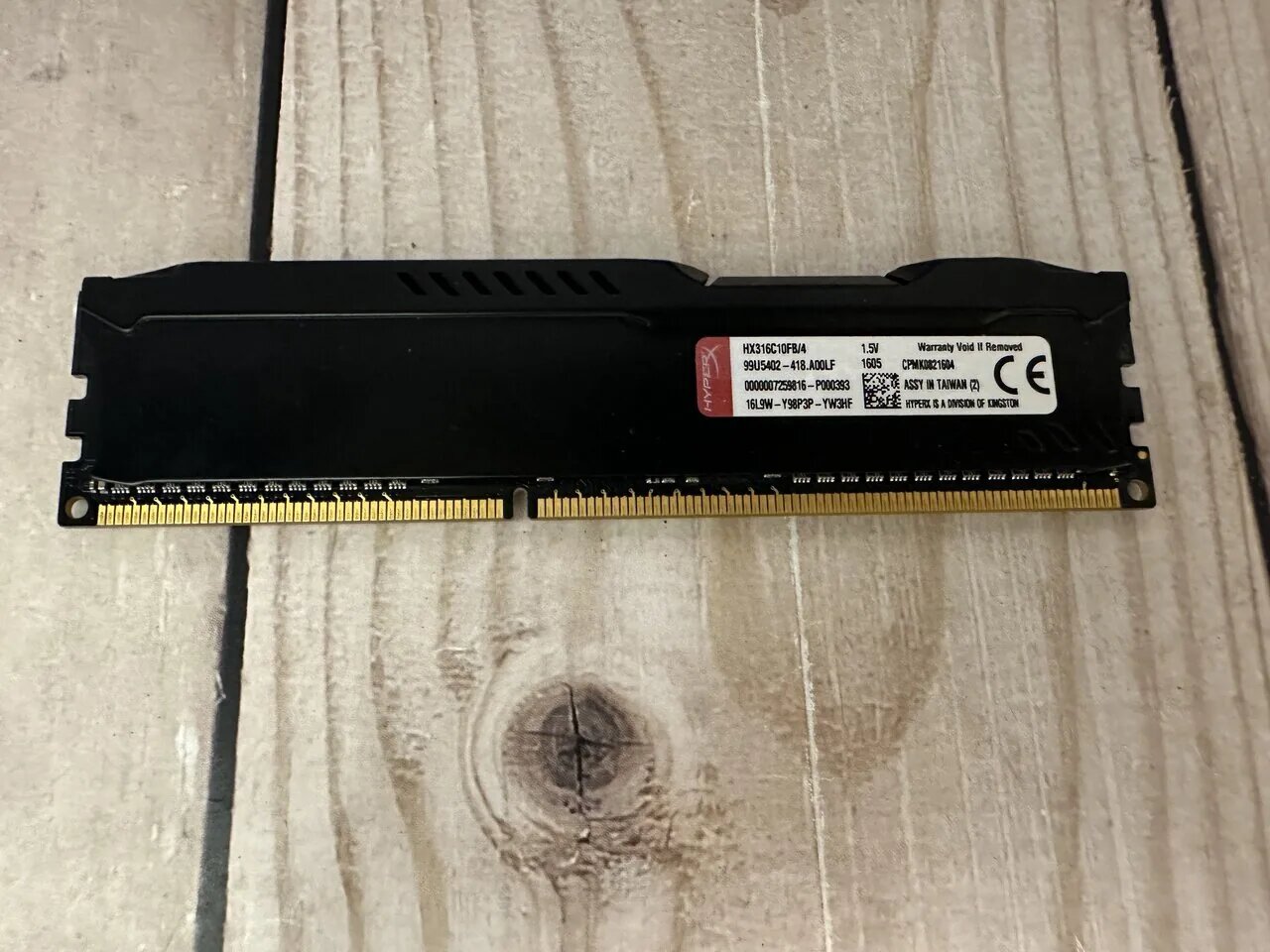 Оперативная память Kingston Hyper X ddr3 4Гб игровая HX316C10FB/4