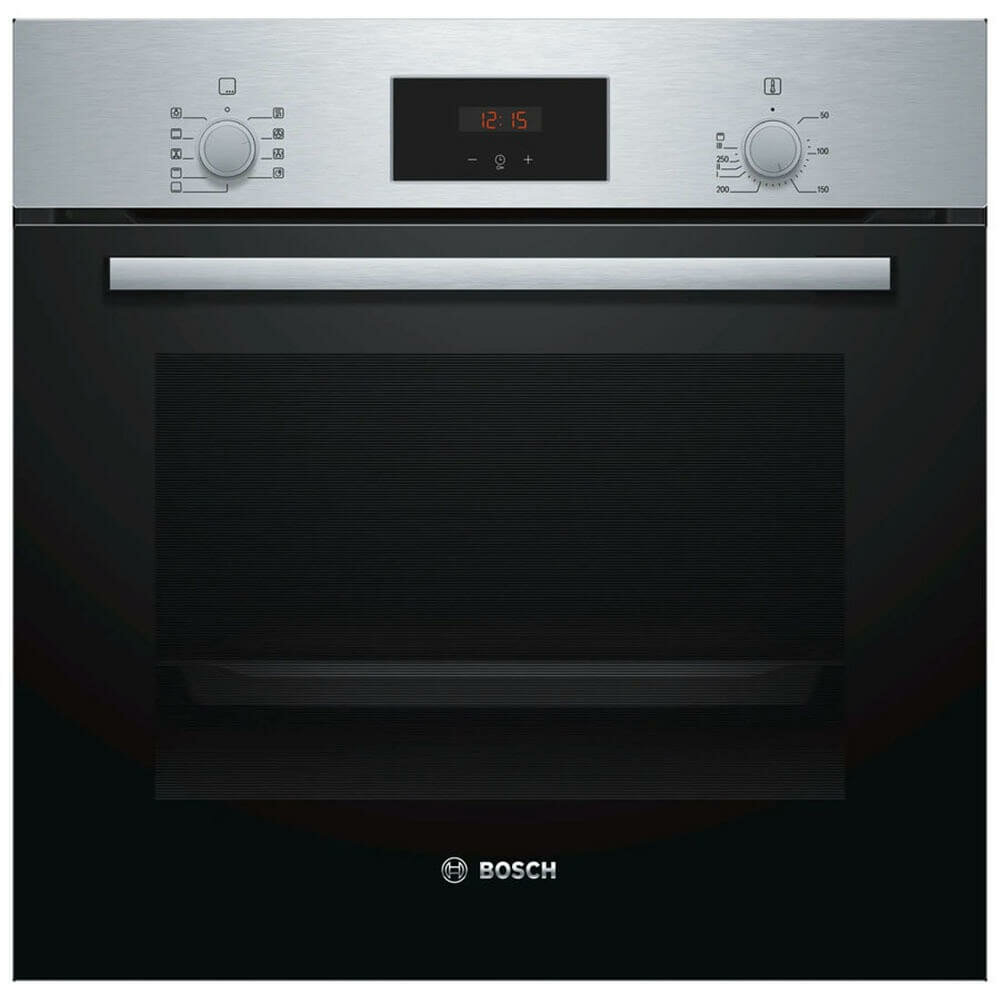 Встраиваемый духовой шкаф Bosch HBF114BS1 00-00008297, 3.3 кВт, 66 л, нержавеющая сталь