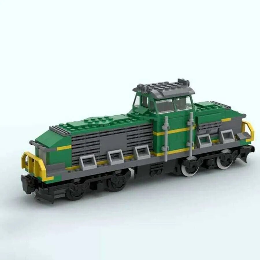 Новый 321 шт. MOC городской грузовой поезд, модель локомотива, творческие идеи сделай сам , Рождественская детская игрушка в сборе, головоломка, подарок на день рождения MOC-60198