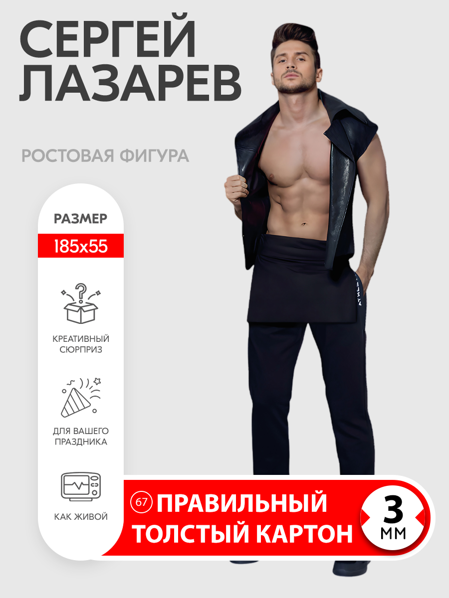 Аксессуар для фотосессий, Сергей Лазарев 5, ростовая фигура бренда "Самое это"